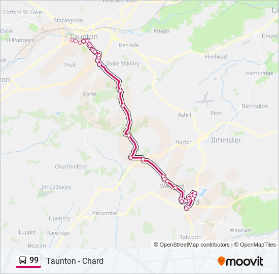 99 Route: Schedules, Stops & Maps - Taunton (Updated)