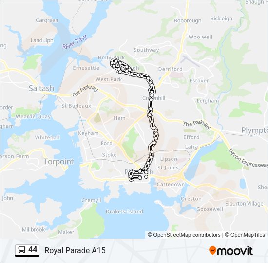 44 Route: Schedules, Stops & Maps - Royal Parade A15 (Updated)
