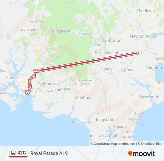 42c Route: Schedules, Stops & Maps - Royal Parade A19 (Updated)