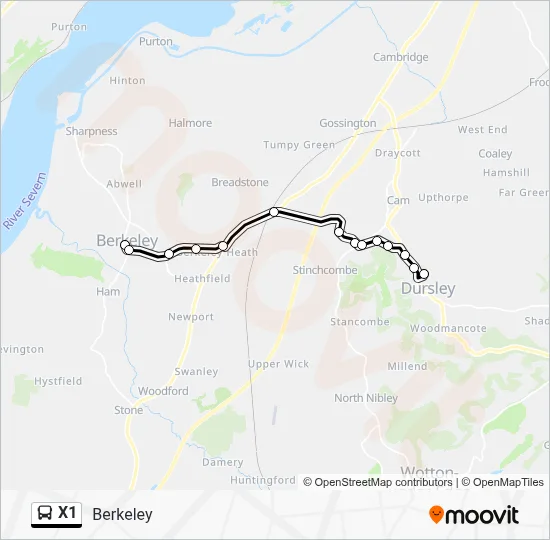 X1 Route: Schedules, Stops & Maps - Berkeley (Updated)