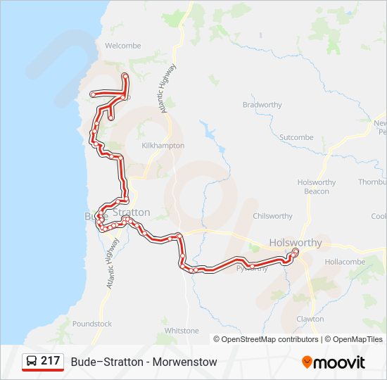 217 Route: Schedules, Stops & Maps - Library (Updated)