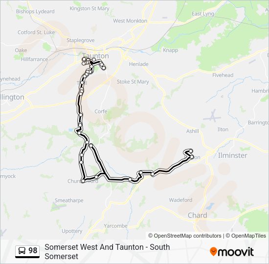 98 Route: Schedules, Stops & Maps - Broadway Hill (Updated)