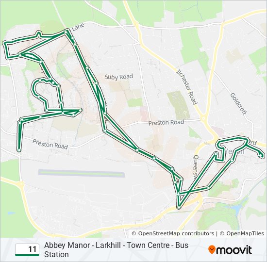 11 Route: Schedules, Stops & Maps - Houndstone (Updated)