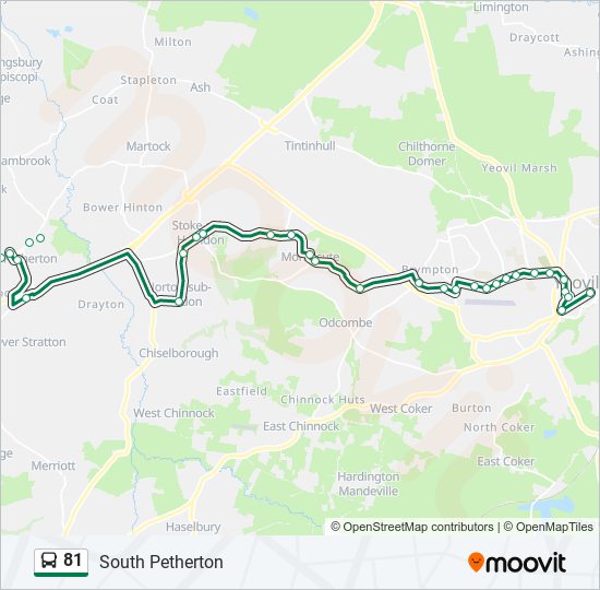 81 Route: Schedules, Stops & Maps - South Petherton (Updated)