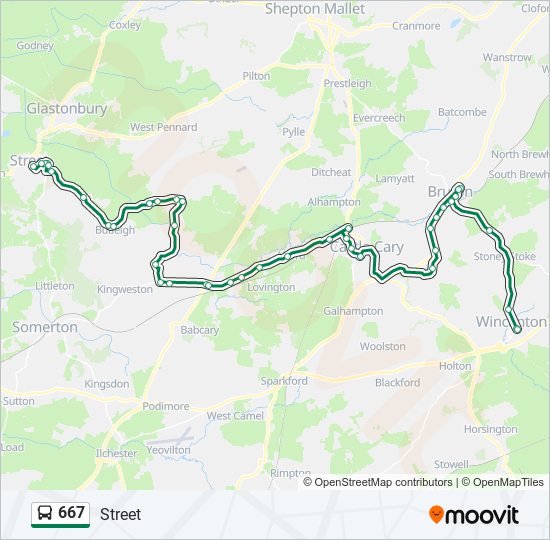 667 Route: Schedules, Stops & Maps - Street (Updated)