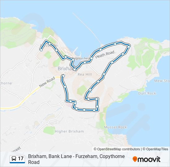 17 Route: Schedules, Stops & Maps - Brixham (Updated)