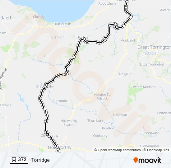 372 Route: Schedules, Stops & Maps - Holsworthy Church (Updated)