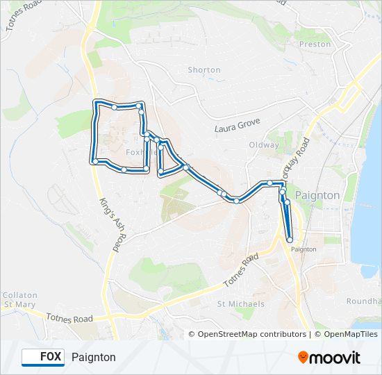 fox Route: Schedules, Stops & Maps - Paignton (Updated)