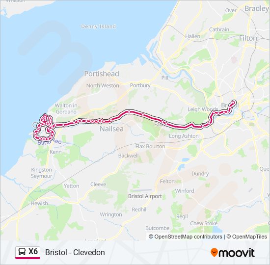 x6 Route: Schedules, Stops & Maps - Bristol (Updated)