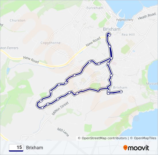 15 Route: Schedules, Stops & Maps - Brixham (Updated)