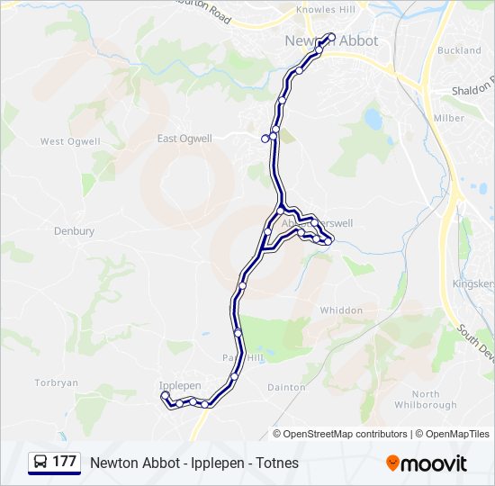 177 Route: Schedules, Stops & Maps - Ipplepen (Updated)