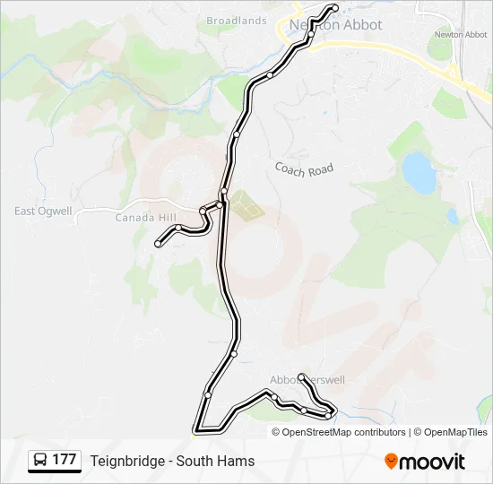 177 Route: Schedules, Stops & Maps - Totnes (Updated)
