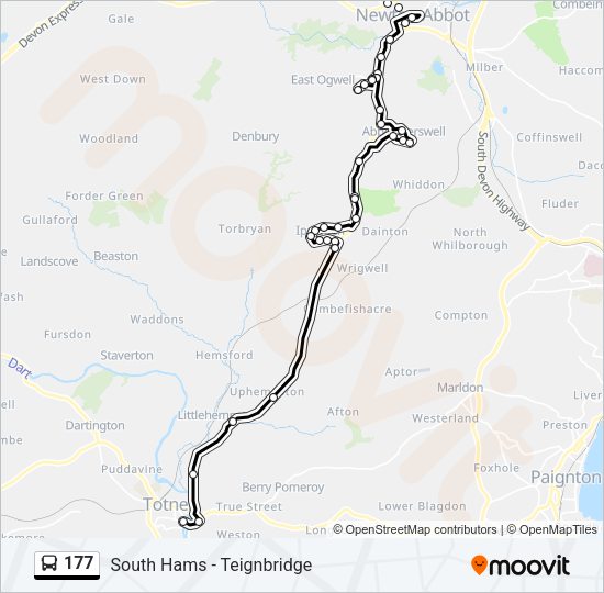 177 Route: Schedules, Stops & Maps - Newton Abbot (Updated)