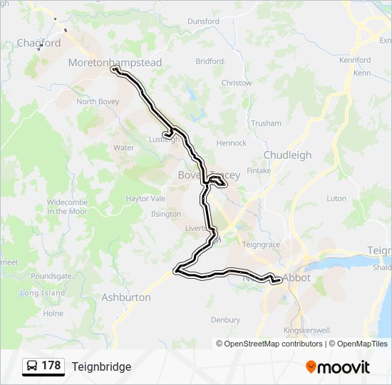 178 Route: Schedules, Stops & Maps - Newton Abbot (Updated)