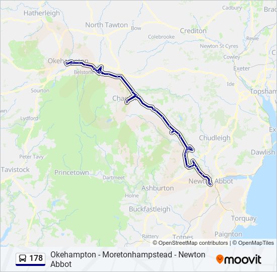 178 Route: Schedules, Stops & Maps - Newton Abbot (Updated)