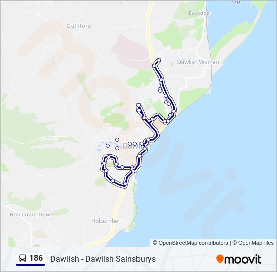 186 Route Schedules Stops Maps Dawlish Updated 