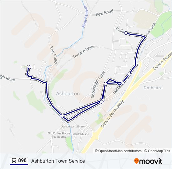 898 Route: Schedules, Stops & Maps - Ashburton (Updated)