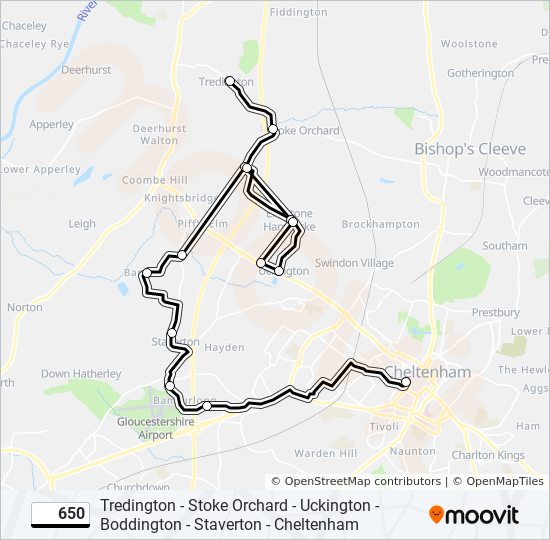 650 Route: Schedules, Stops & Maps - Cheltenham (Updated)