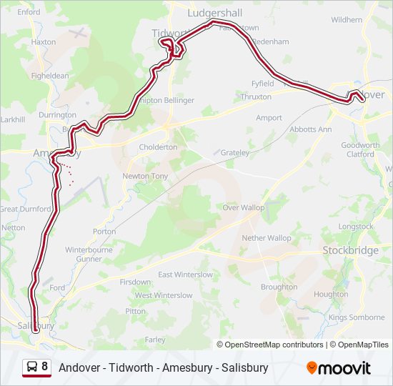 8 Route: Schedules, Stops & Maps - Salisbury (Updated)
