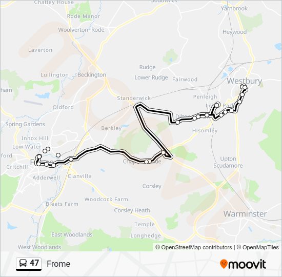 47 Route: Schedules, Stops & Maps - Frome (Updated)