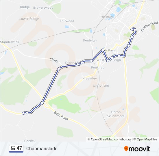 47 Route: Schedules, Stops & Maps - Chapmanslade (Updated)