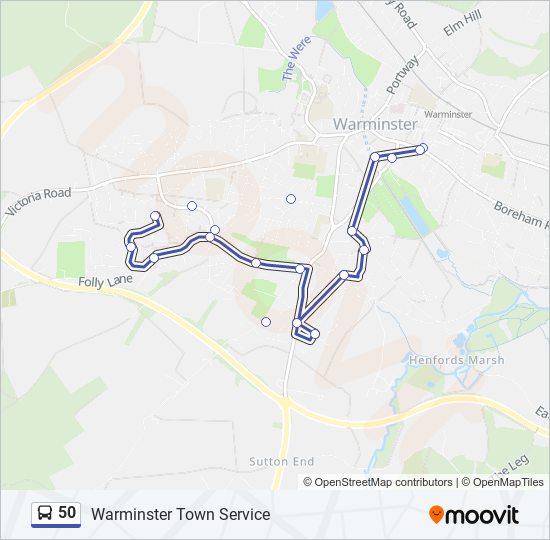 50 Route: Schedules, Stops & Maps - Warminster (Updated)