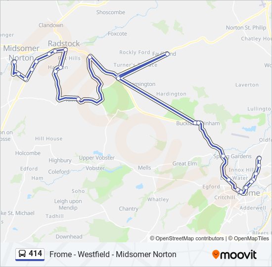 414 Route: Schedules, Stops & Maps - Frome (Updated)