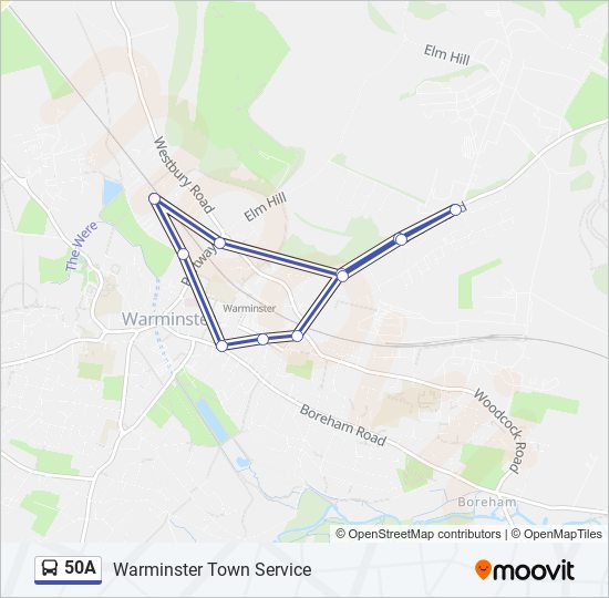 50a Route: Schedules, Stops & Maps - Warminster (Updated)