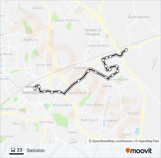23 Route: Schedules, Stops & Maps - Stratton Park (Updated)