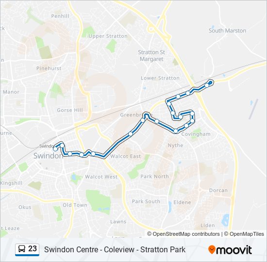 23 Route: Schedules, Stops & Maps - Stratton Park (Updated)