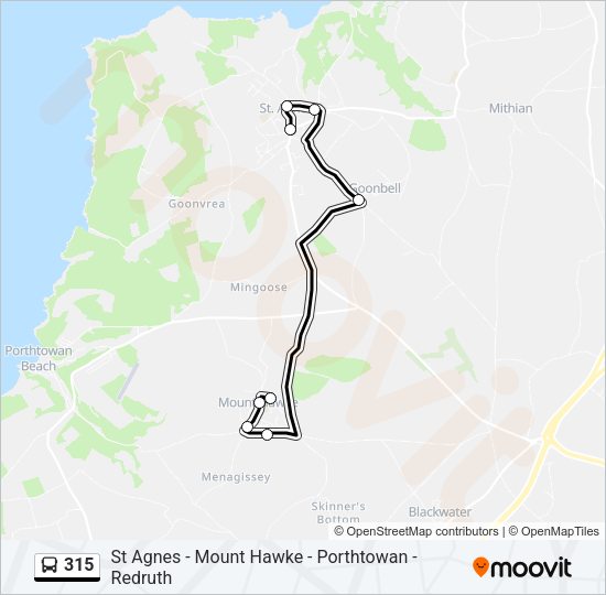 315 Route: Schedules, Stops & Maps - Mount Hawke (Updated)