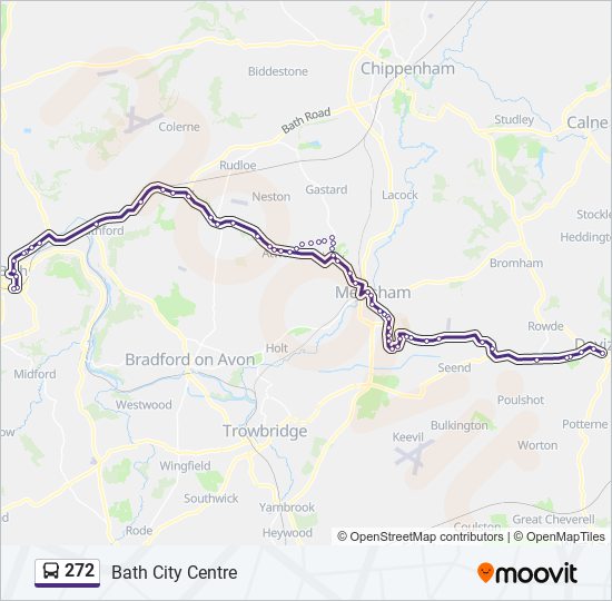272 Route: Schedules, Stops & Maps - Bath City Centre (Updated)