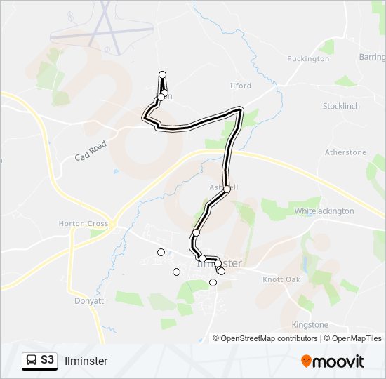 s3 Route: Schedules, Stops & Maps - Ilminster (Updated)