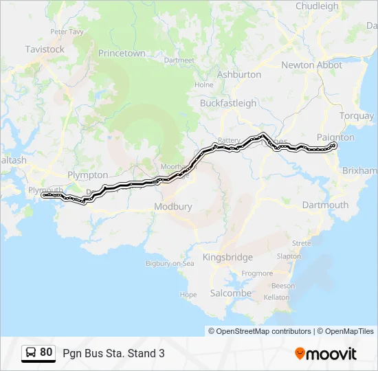 80 Route: Schedules, Stops & Maps - Pgn Bus Sta. Stand 3 (Updated)