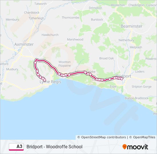 a3 Route: Schedules, Stops & Maps - Bridport (Updated)