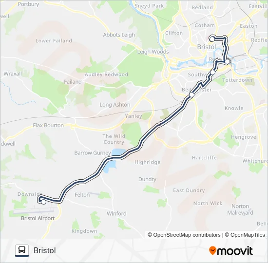 BRISTOL AIRPORT FLYER Route: Schedules, Stops & Maps - Bristol (Updated)