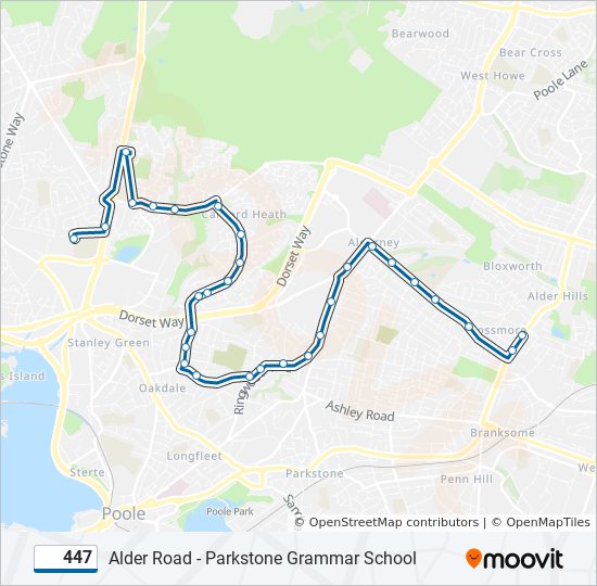 447 Route: Schedules, Stops & Maps - Rossmore (Updated)