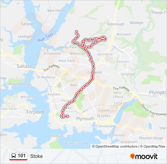 101 Route: Schedules, Stops & Maps - Stoke (Updated)