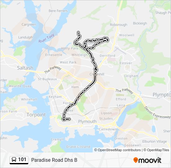 101 Route: Schedules, Stops & Maps - Paradise Road Dhs B (Updated)