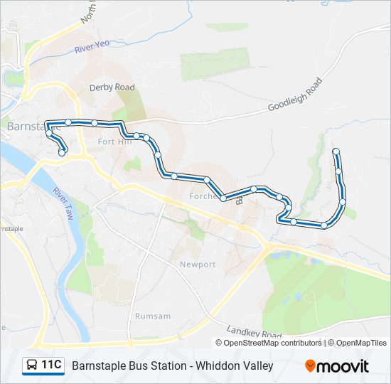 11c Route: Schedules, Stops & Maps - Westacott (Updated)