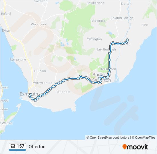 157 Route: Schedules, Stops & Maps - Otterton (Updated)