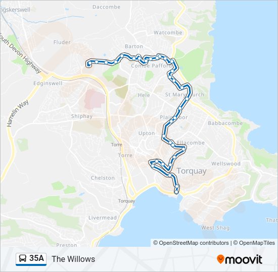 35a Route: Schedules, Stops & Maps - The Willows (Updated)