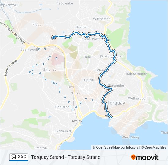 35c Route: Schedules, Stops & Maps - Torquay (Updated)