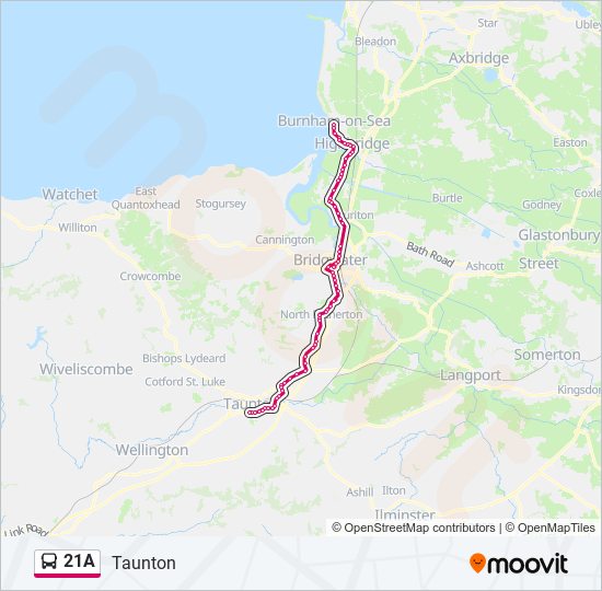 21a Route: Schedules, Stops & Maps - Taunton (Updated)