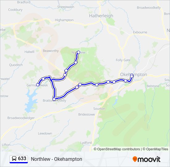 633 Route: Schedules, Stops & Maps - Northlew (Updated)