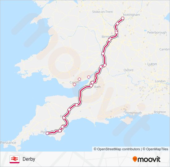 CROSSCOUNTRY Route: Schedules, Stops & Maps - Derby (Updated)