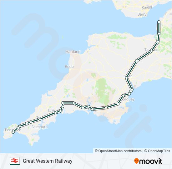 great western railway Route: Schedules, Stops & Maps - Weston-Super ...