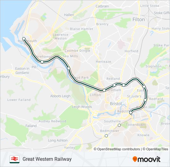 great western railway Route: Schedules, Stops & Maps - Avonmouth (Updated)