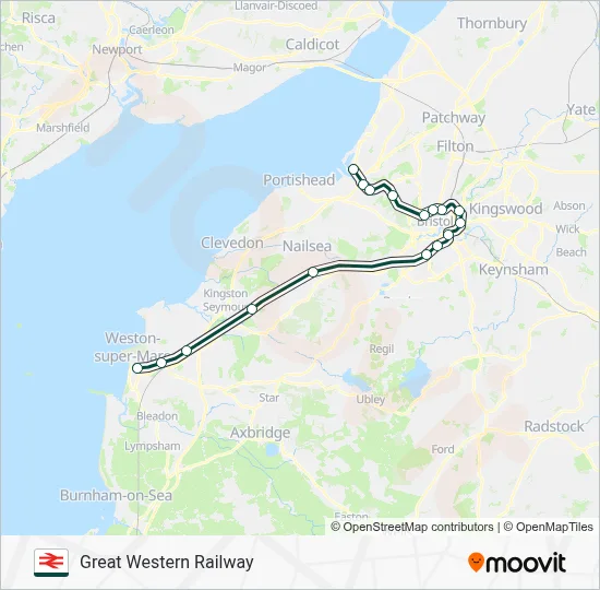 GREAT WESTERN RAILWAY Route: Schedules, Stops & Maps - Avonmouth (Updated)