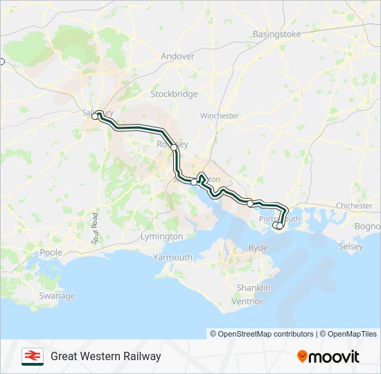 GREAT WESTERN RAILWAY Route: Schedules, Stops & Maps - Portsmouth ...